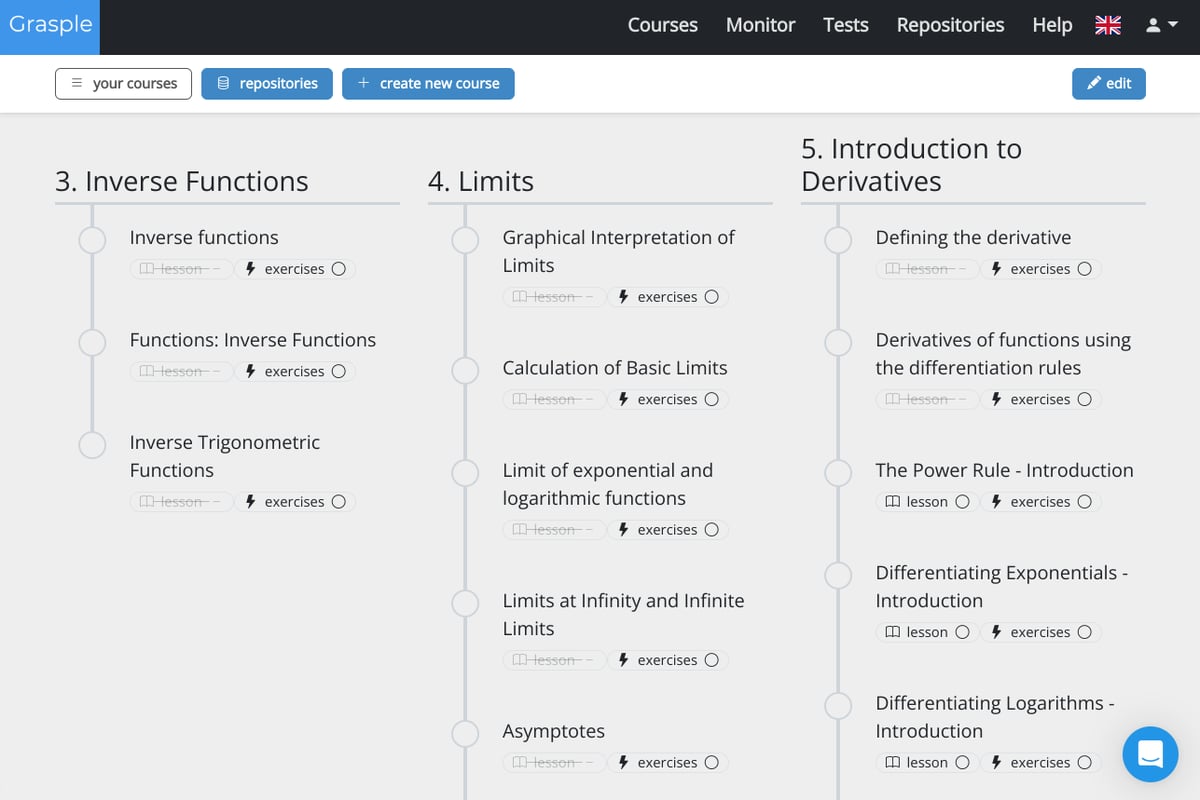 Grasple | Calculus Course