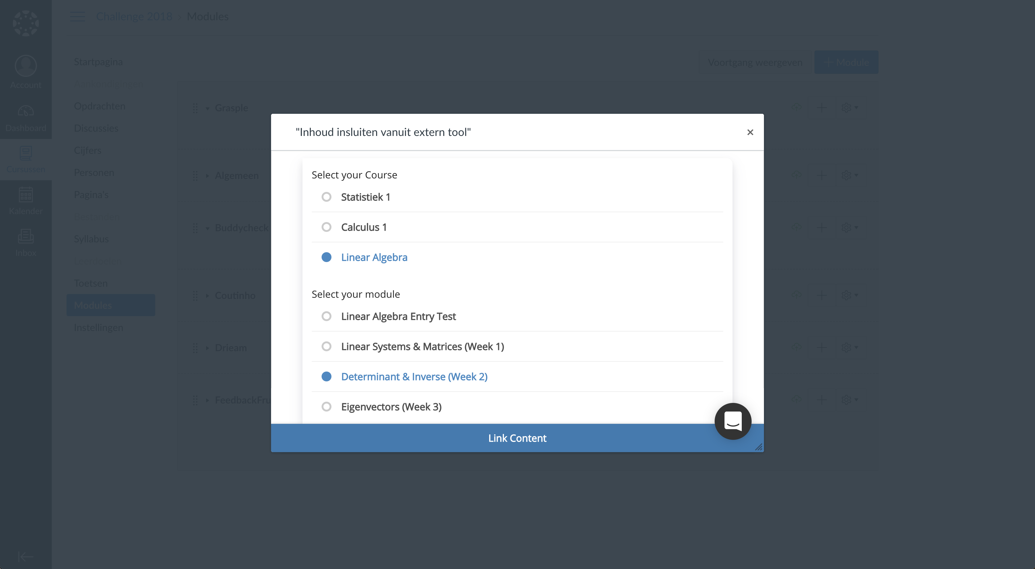 Grasple - Integration Canvas