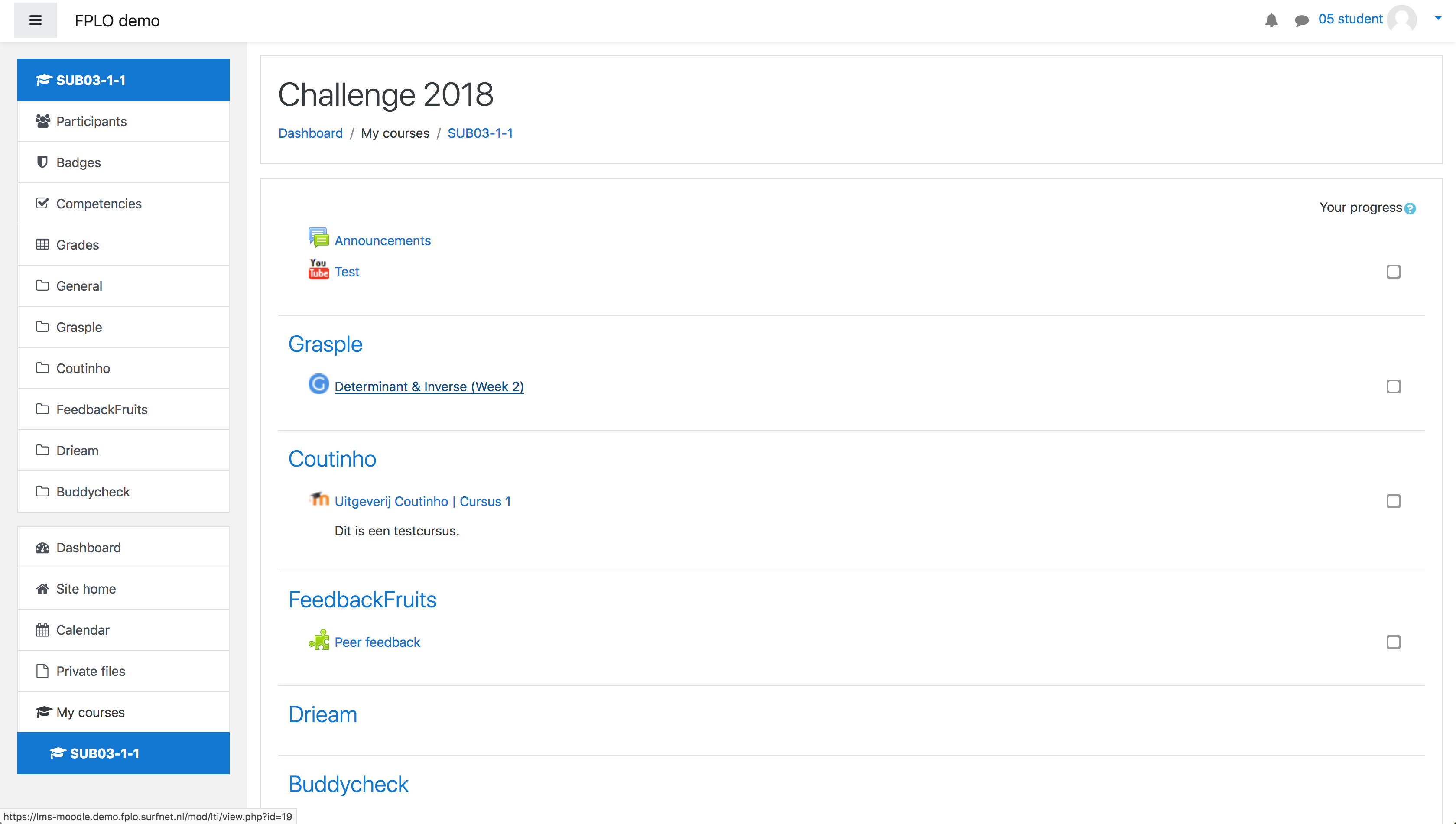 Grasple - Integration Moodle